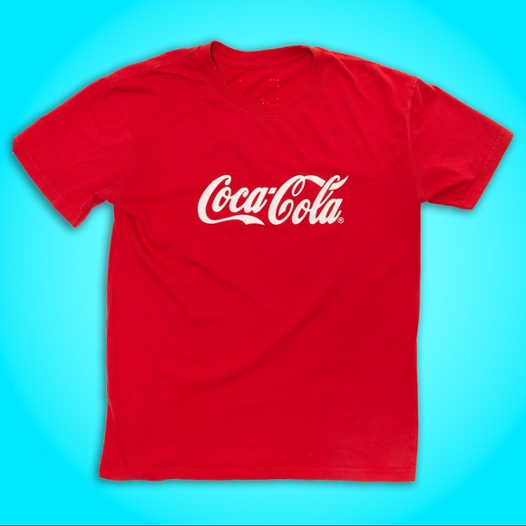 Coca Cola | Shirts | Cocacola Logo Red Tshirt | Poshmark